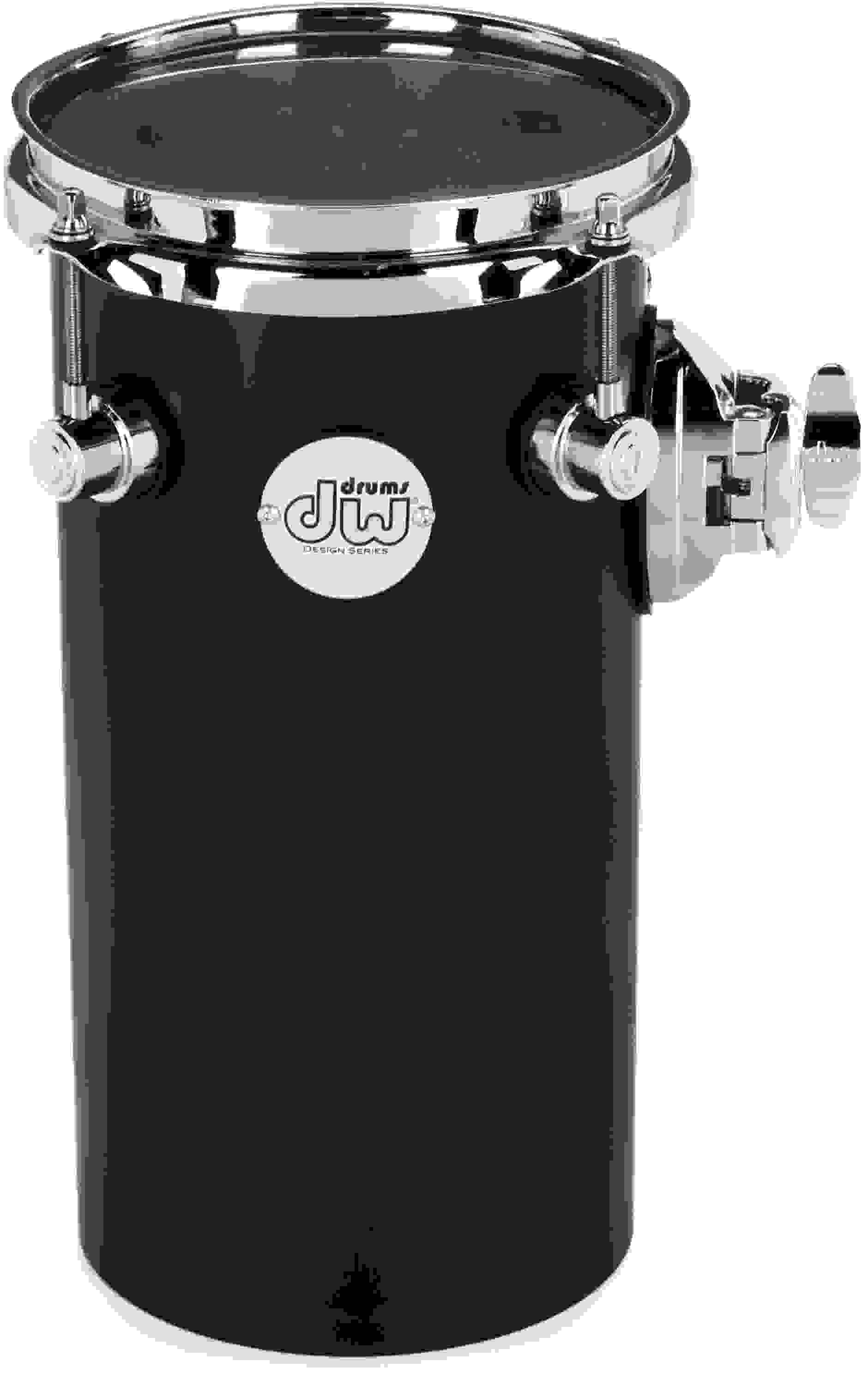 DW Design Series Rata Tom - 12 inches x 6 inches, Black Satin | Sweetwater