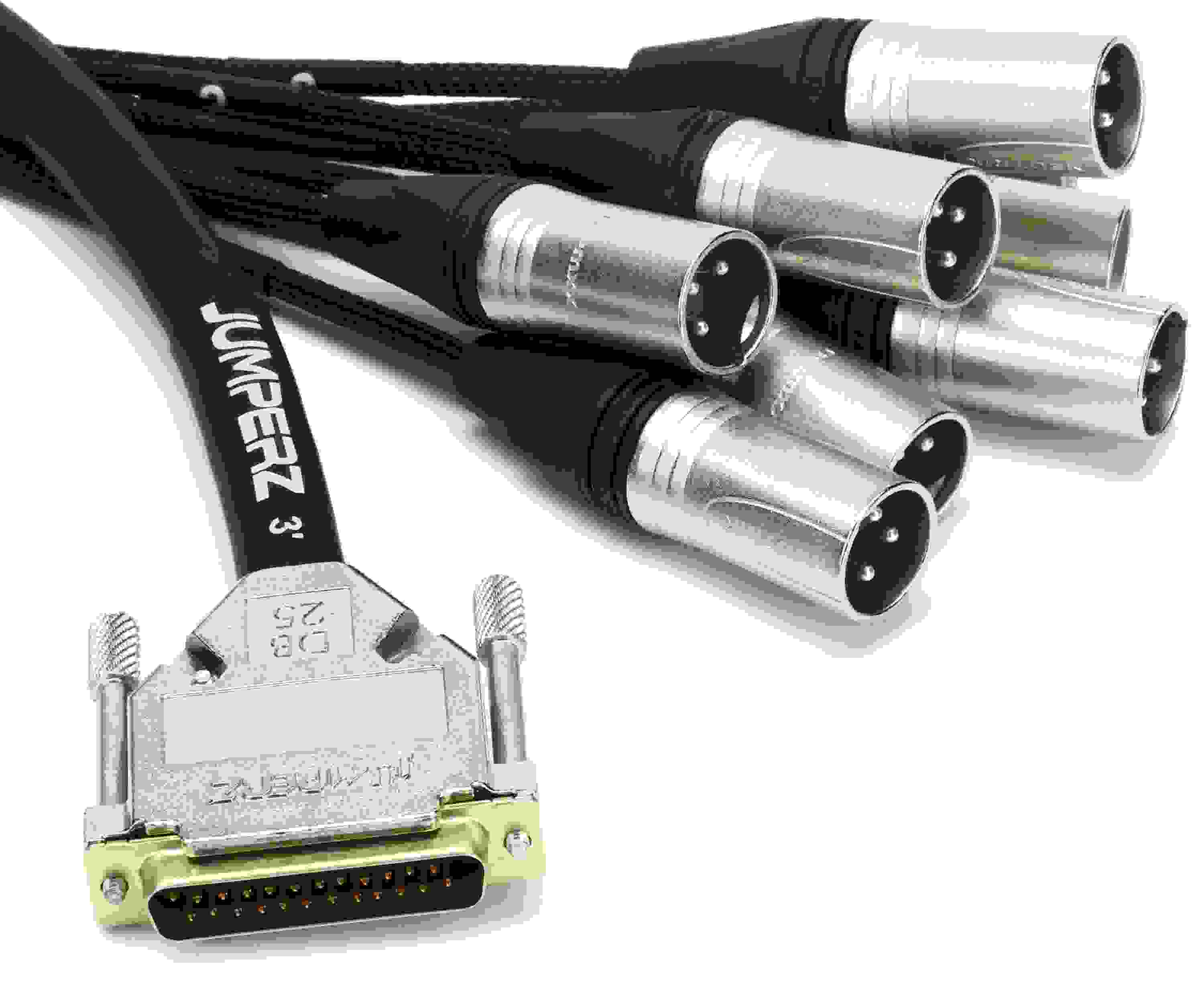 JUMPERZ JDB25-XLRM ZipLine DB25 to XLR Male 8-channel Analog Audio ...