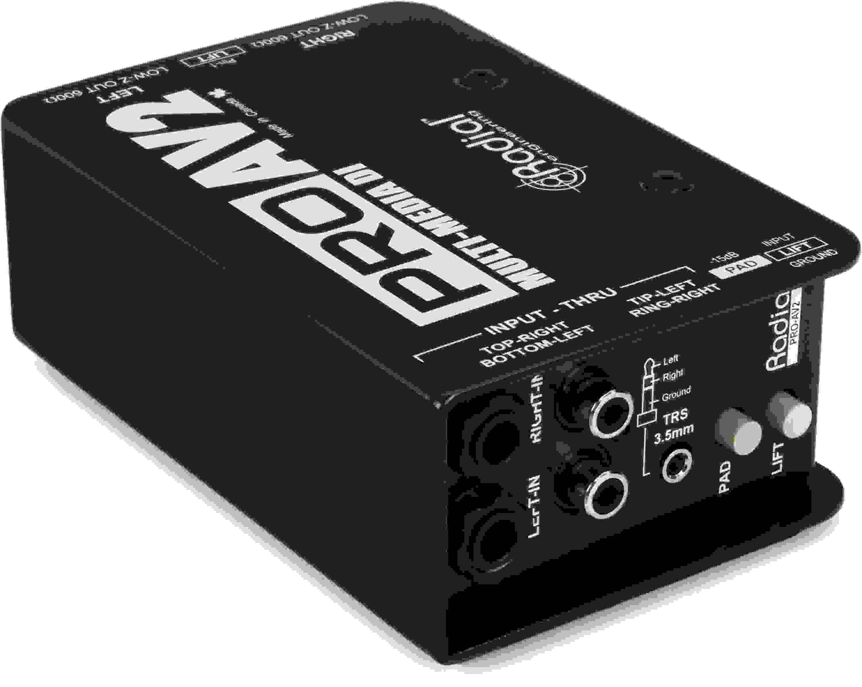 Radial ProAV2 2-channel Passive A/V Direct Box | Sweetwater