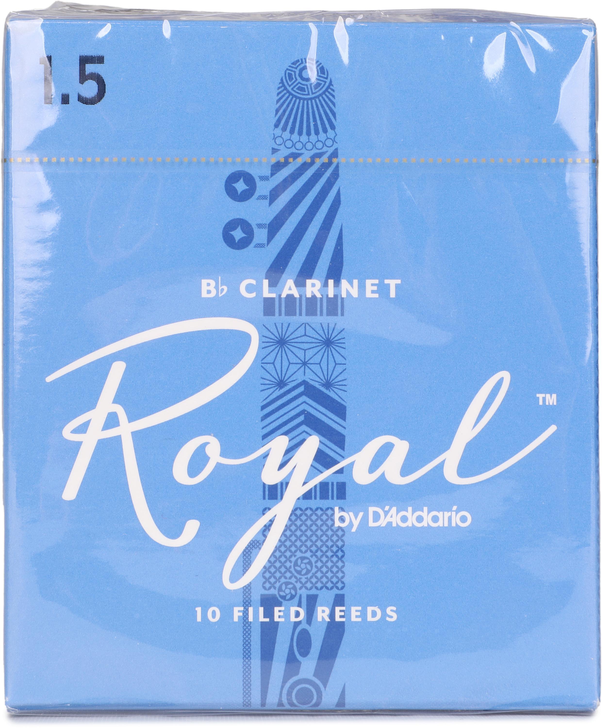 D'Addario RCB10 Royal Bb Clarinet Reed - 1.5 (10-pack) | Sweetwater