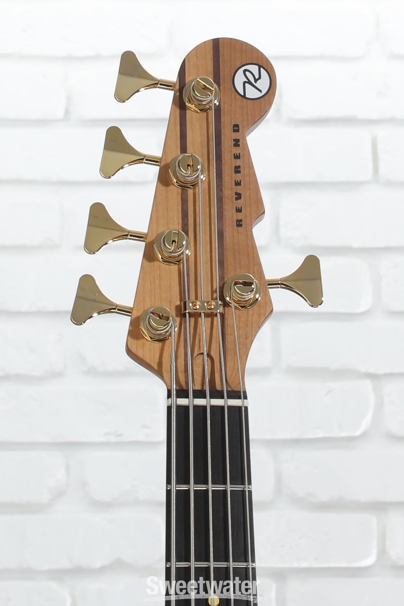 Reverend Mercalli 5 FM 5-string Bass Guitar - Coffee Burst | Sweetwater