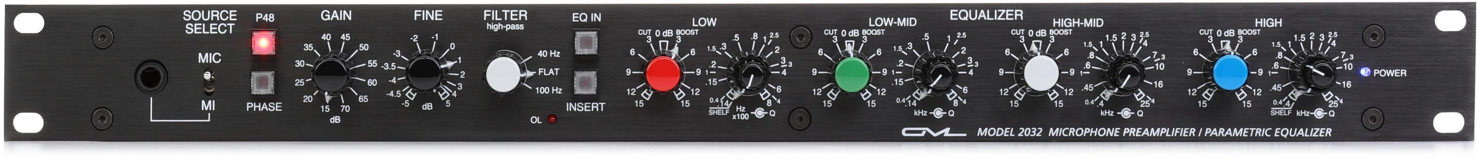 GML 2032 Microphone Preamp & EQ | Sweetwater