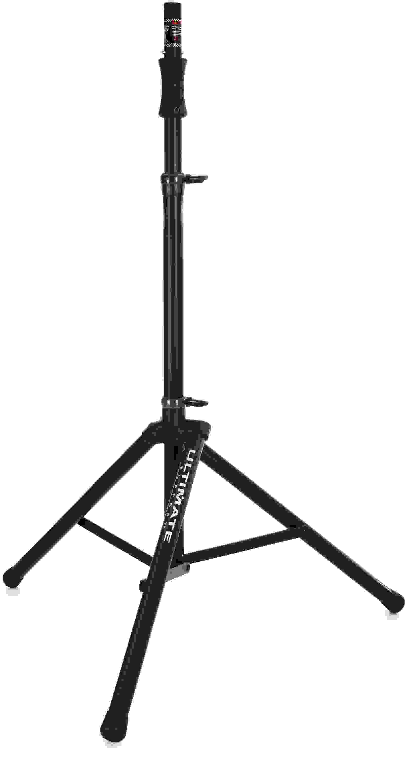 Ultimate Support TS-100B Lift-Assist Speaker Stand (Single) | Sweetwater