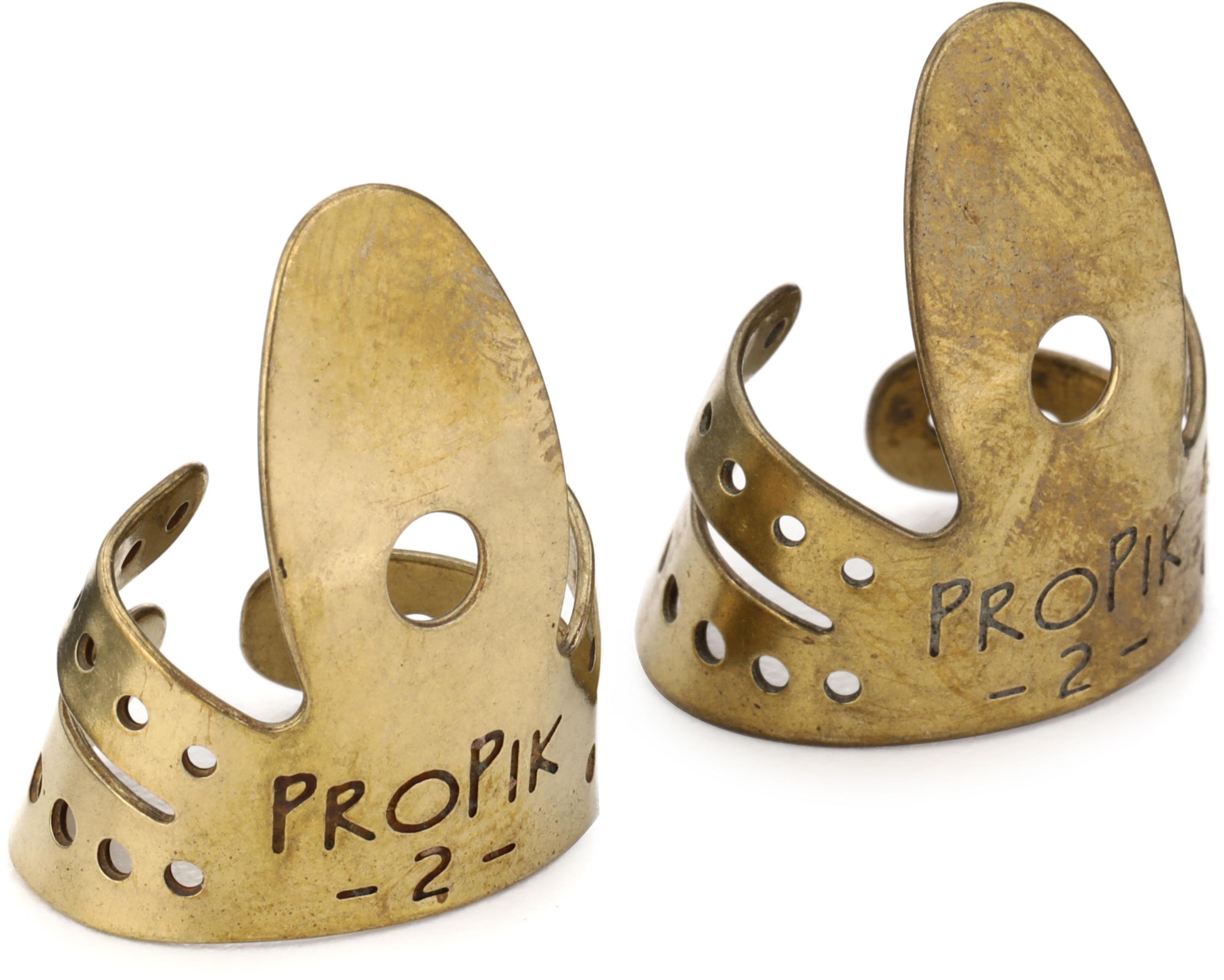 Deering ProPik Extra Comfortable Split Wrap Fingerpick - Brass | Sweetwater