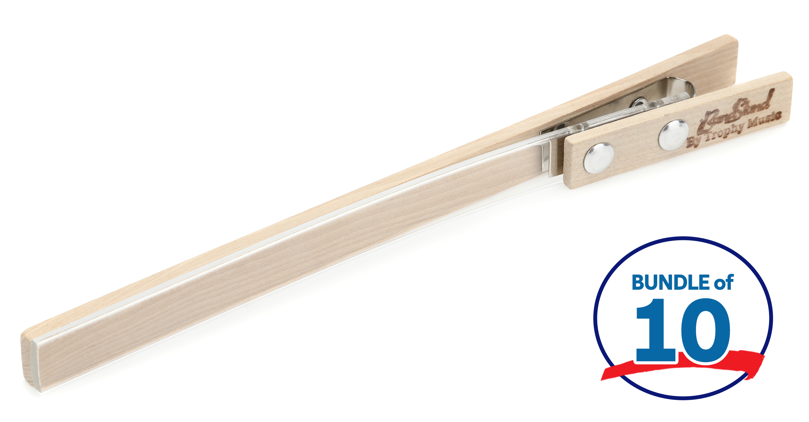 Band Stand 4075 Long Music Clip (10 Pack) | Sweetwater