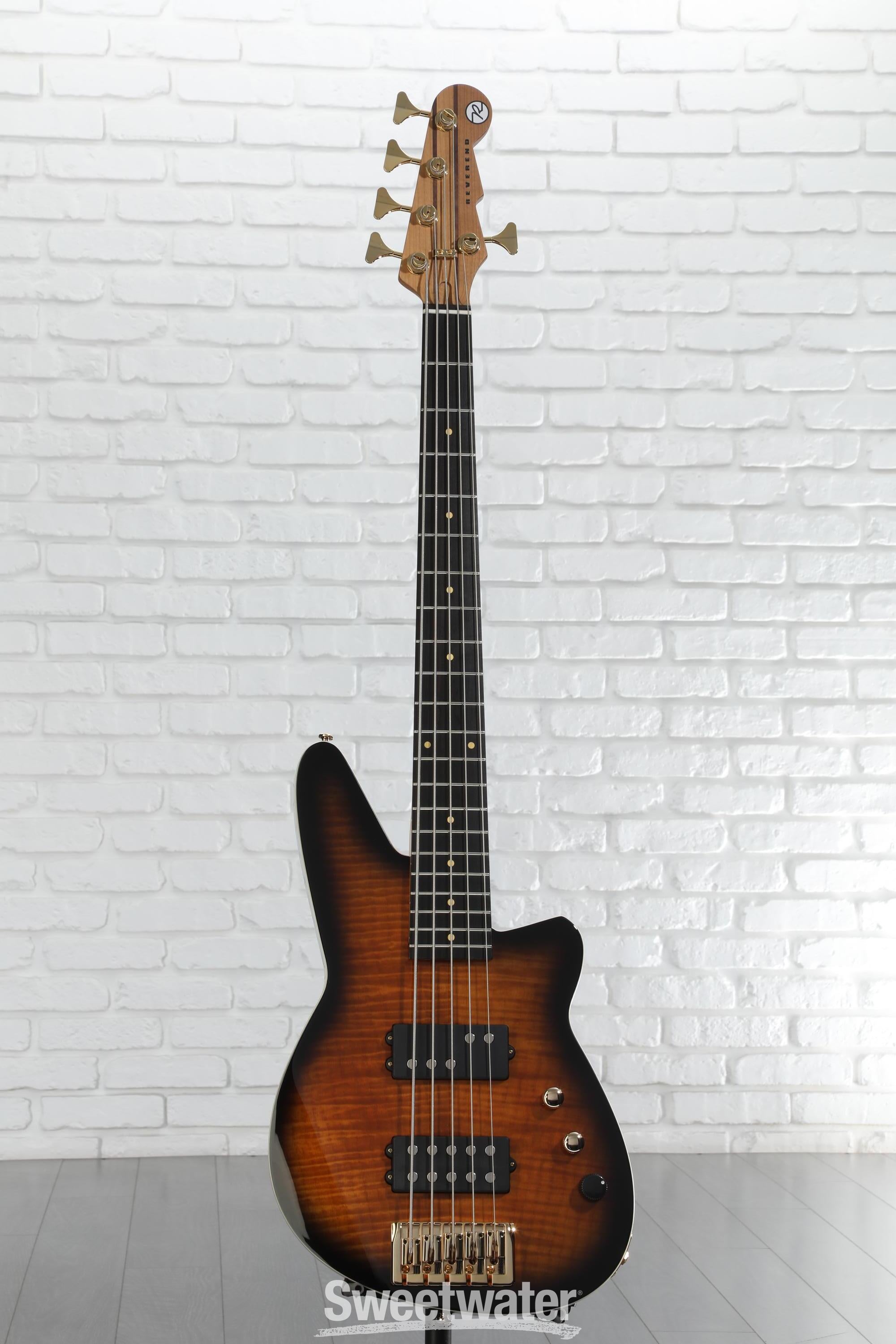 Reverend Mercalli 5 FM 5-string Bass Guitar - Coffee Burst | Sweetwater