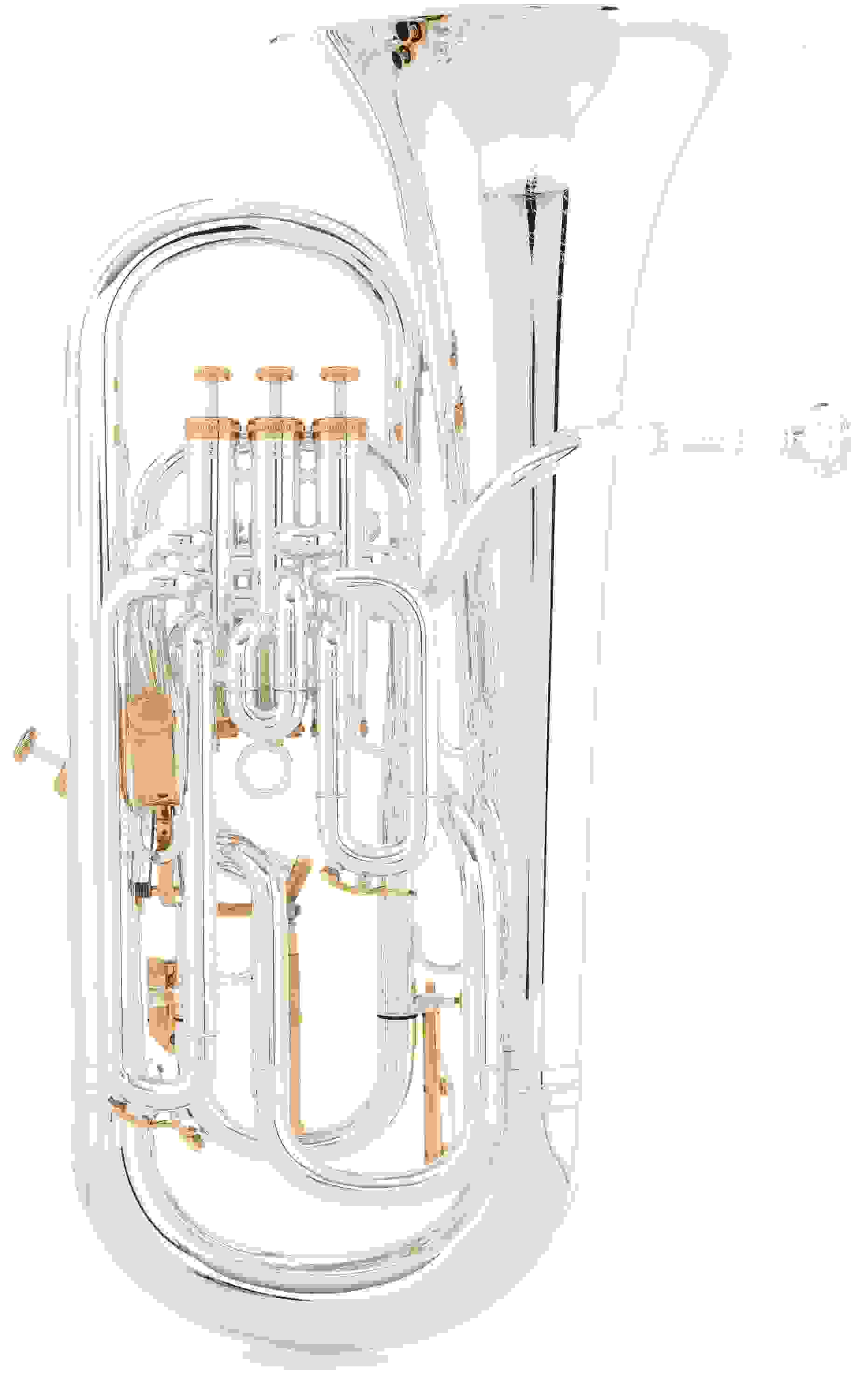 Besson BE2051 Prestige Series Compensating Euphonium - 3+1 Valve ...