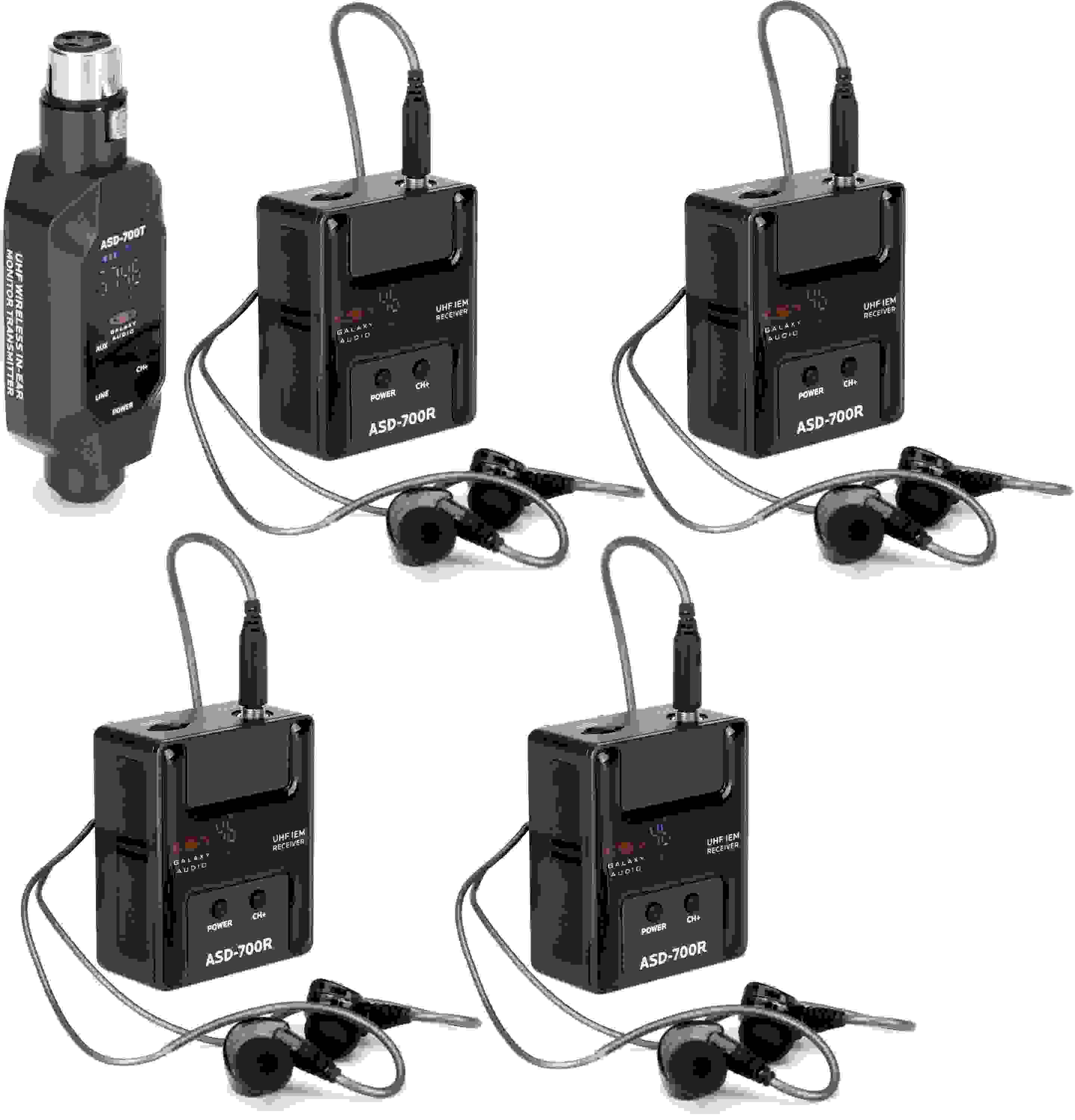 Galaxy Audio ASD-700 Digital UHF Wireless In-ear Monitoring System ...