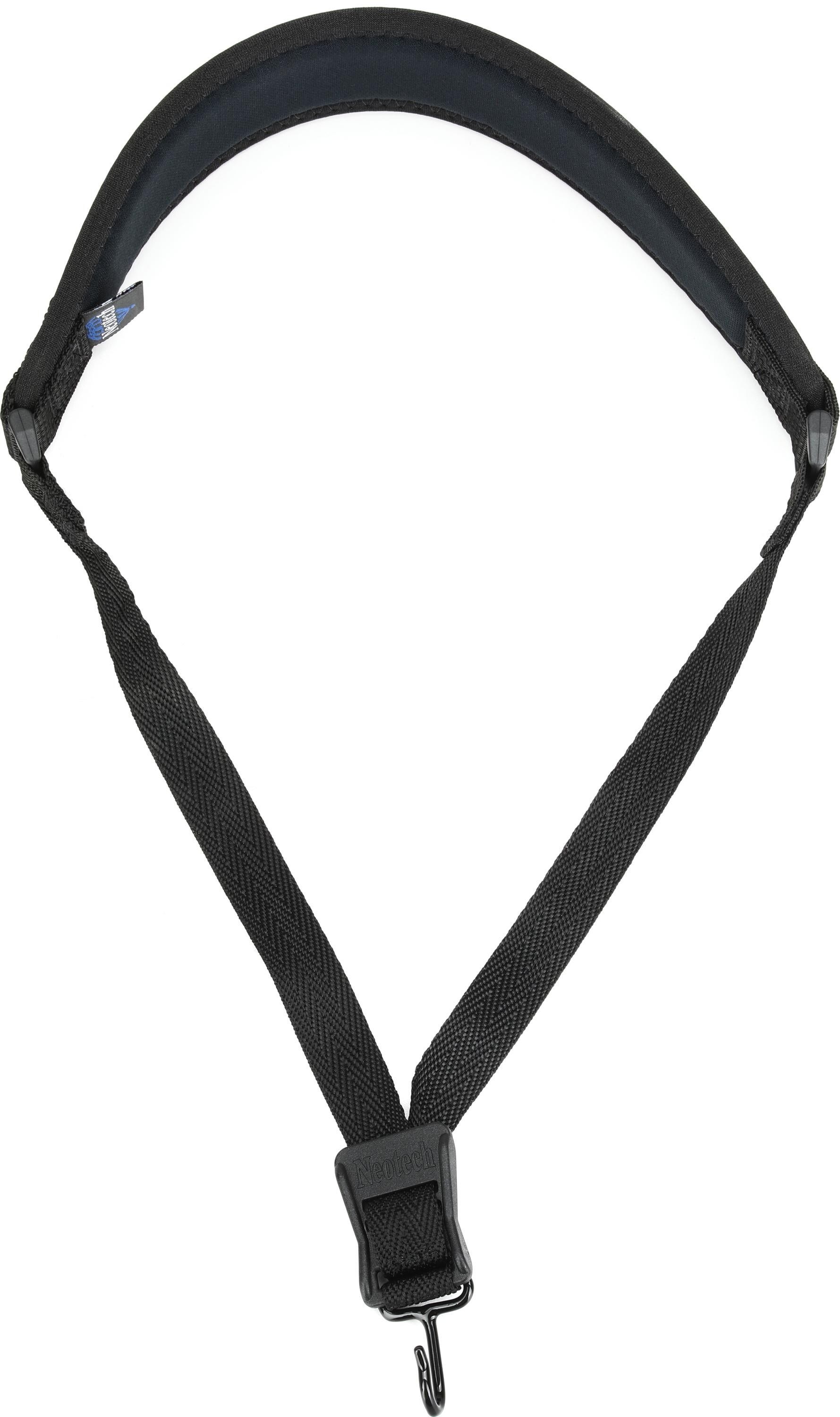 Neotech Classic Strap - Black, Regular with Metal Hook | Sweetwater