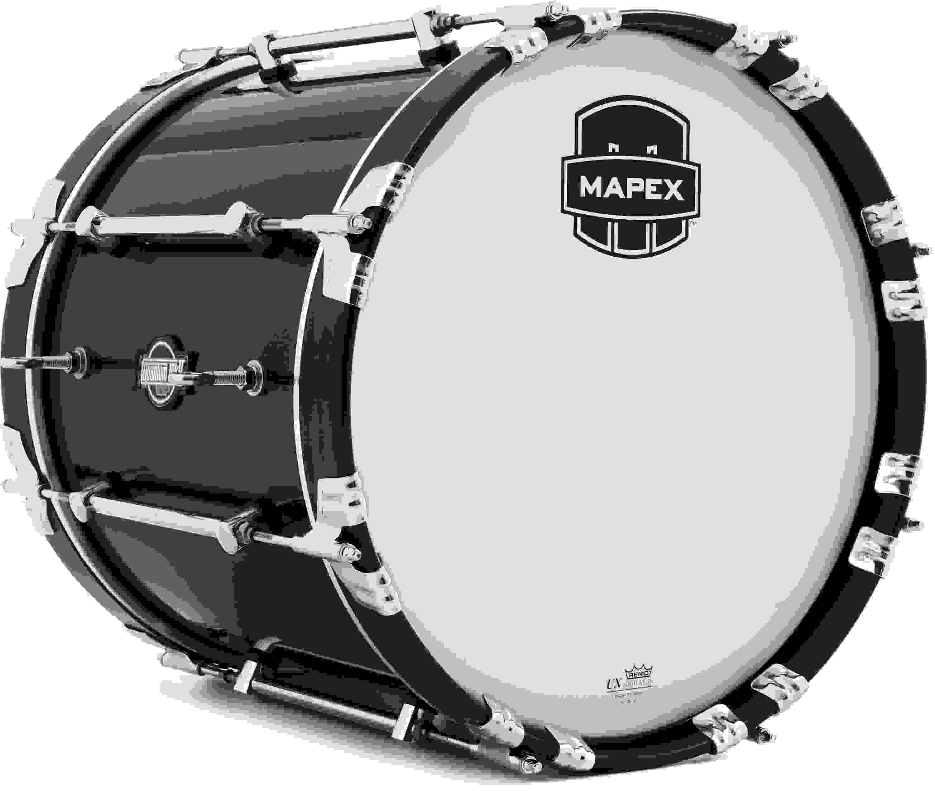 Mapex Quantum Mark II Marching Bass Drum - 14 inches x 16 inches, Gloss ...