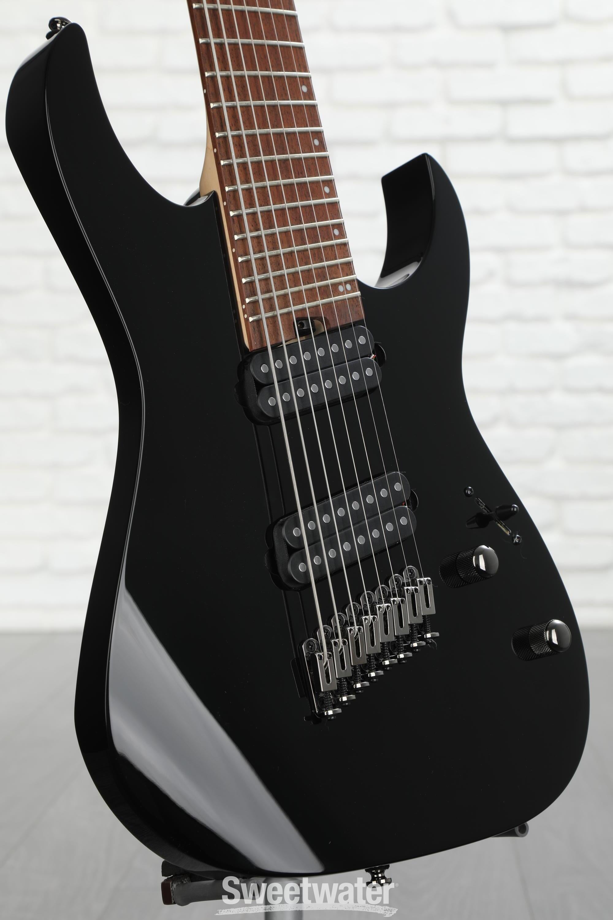Ibanez RGMS8 Multi-scale 8-String - Black | Sweetwater