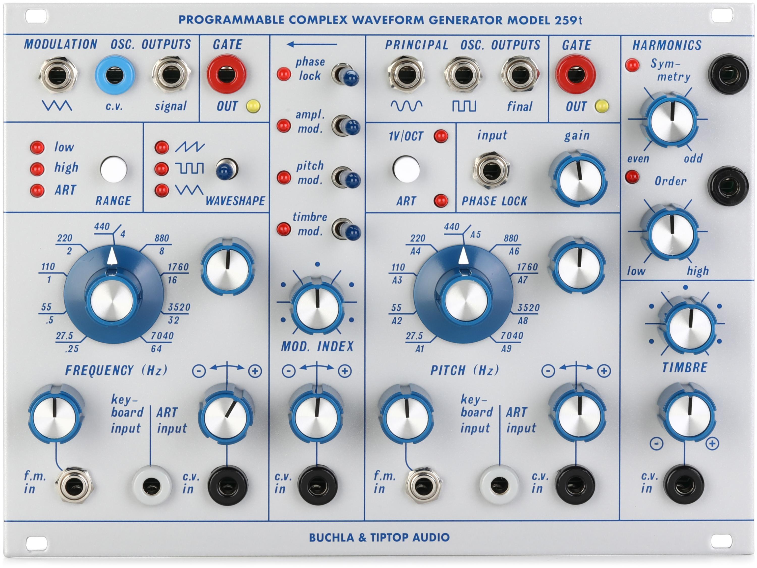 Tiptop Audio Buchla 259t Programmable Complex Waveform Generator Eurorack Module | Sweetwater