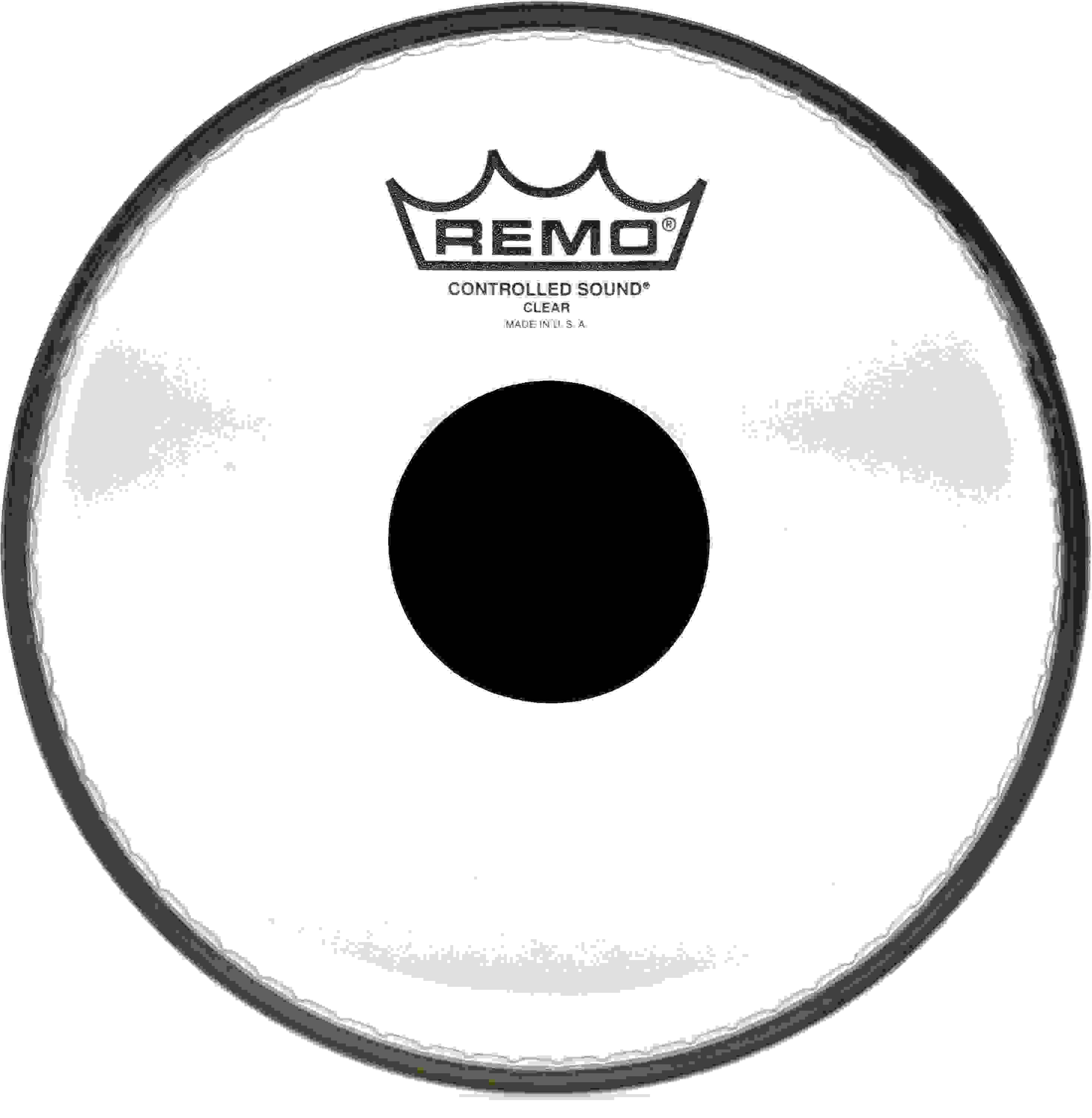 Remo Controlled Sound Clear Black Dot Drumhead - 8 inches | Sweetwater