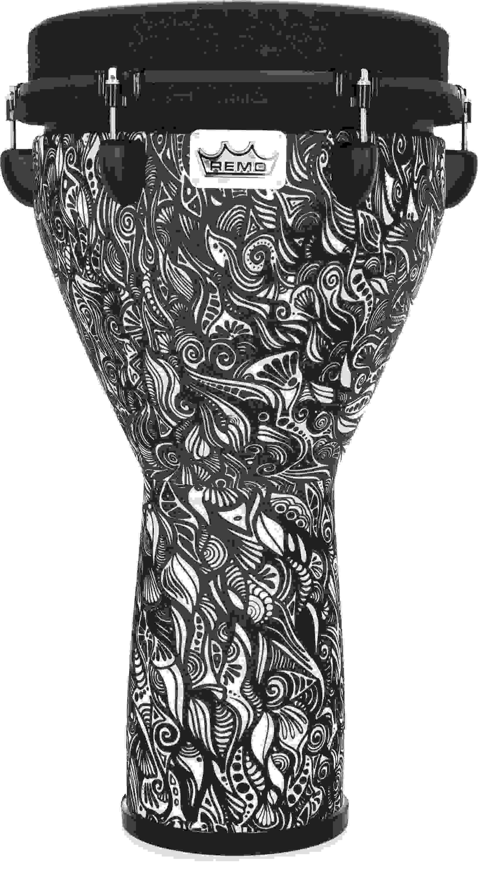 Remo ARTBEAT Artist Collection 12 inch Djembe - Aric Improta, Aux Moon ...