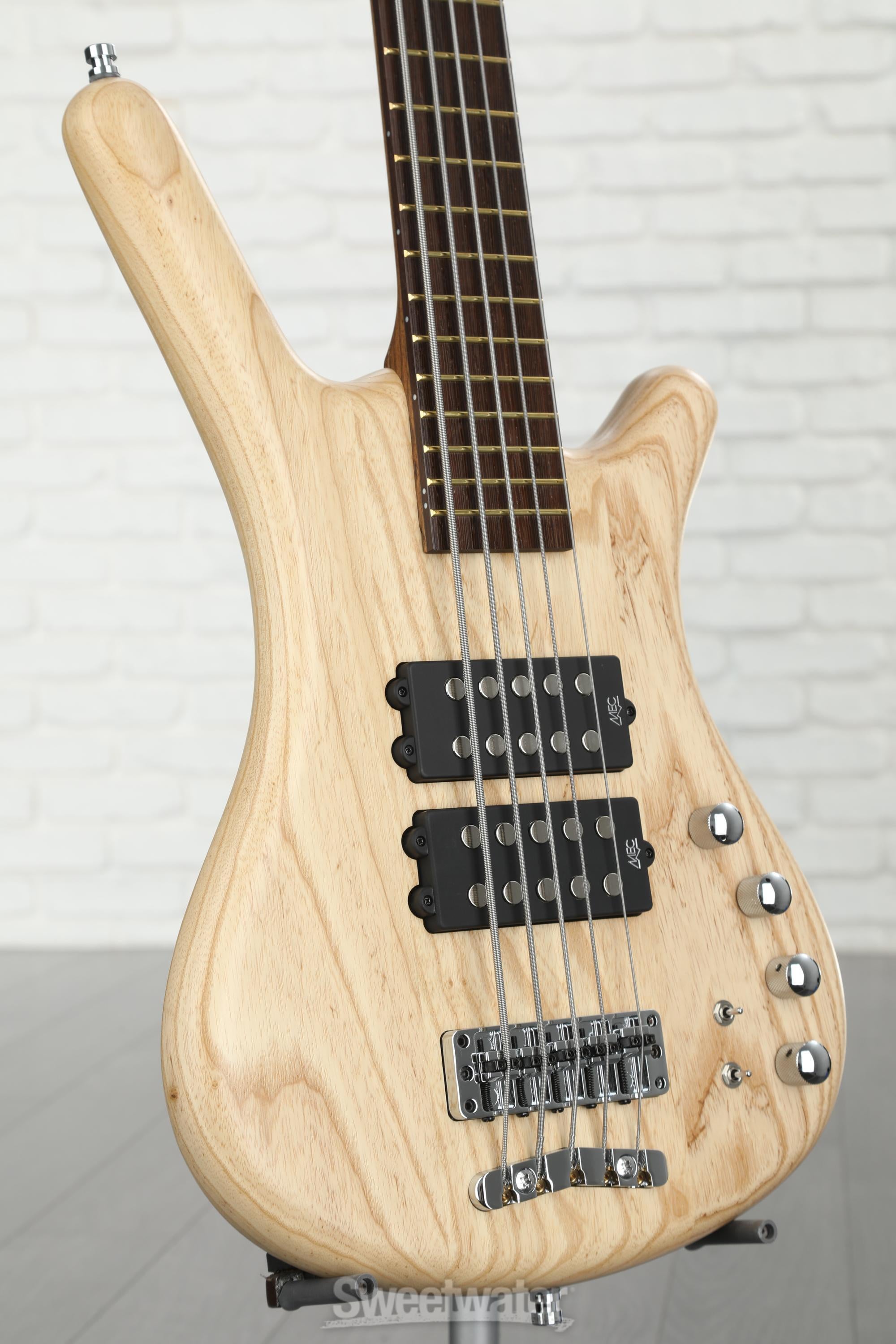 Warwick Pro Series Corvette $$ 5-string Dent and Scratch Electric Bass Guitar - Natural | Sweetwater
